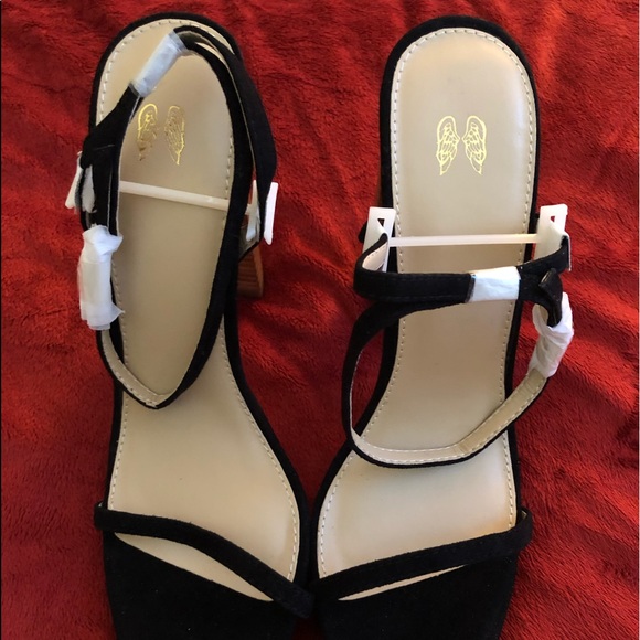 Victoria's Secret | Shoes | Victorias Sec Black Sandal Ankle Strap 42 ...